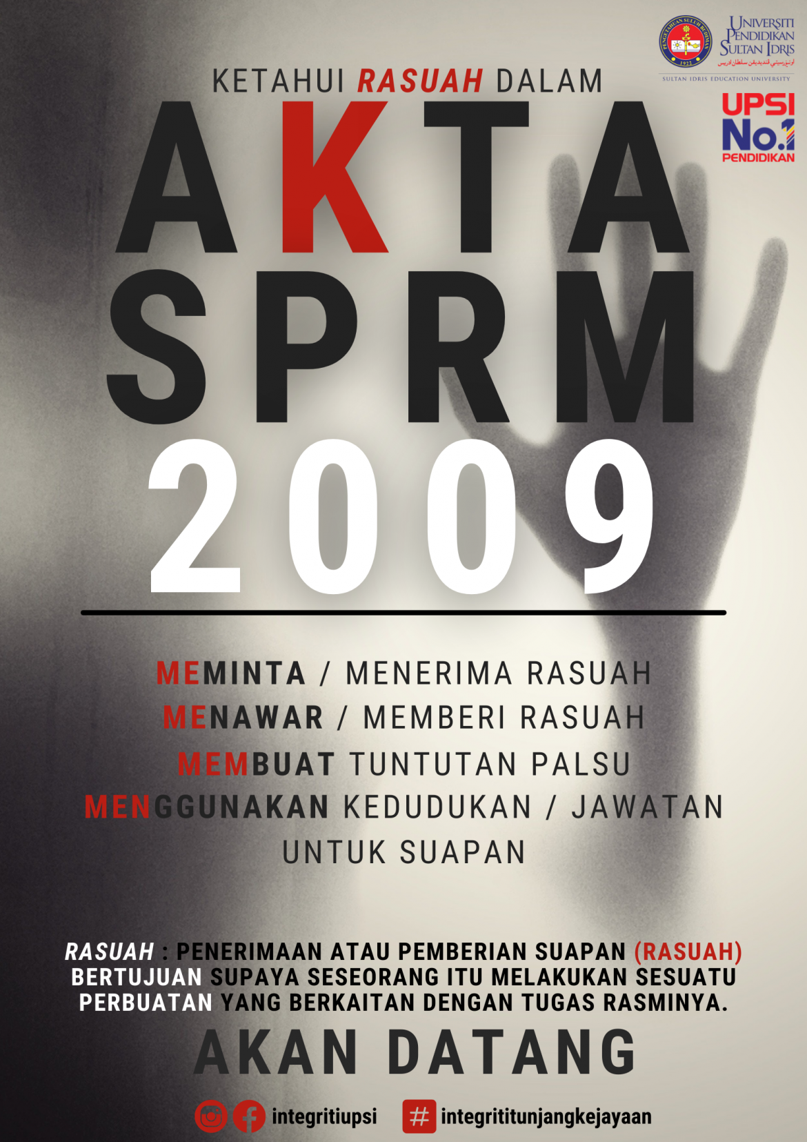 INFO INTEGRITI – UPSI | Unit Integriti